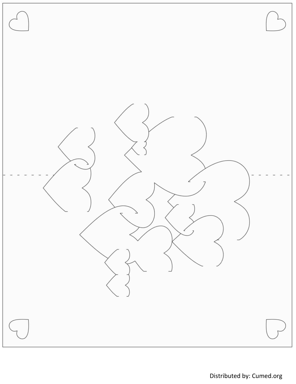 Heart – 3D Pop Up Card Pattern/sample/template | Pop Up – 3D Heart Pop ...